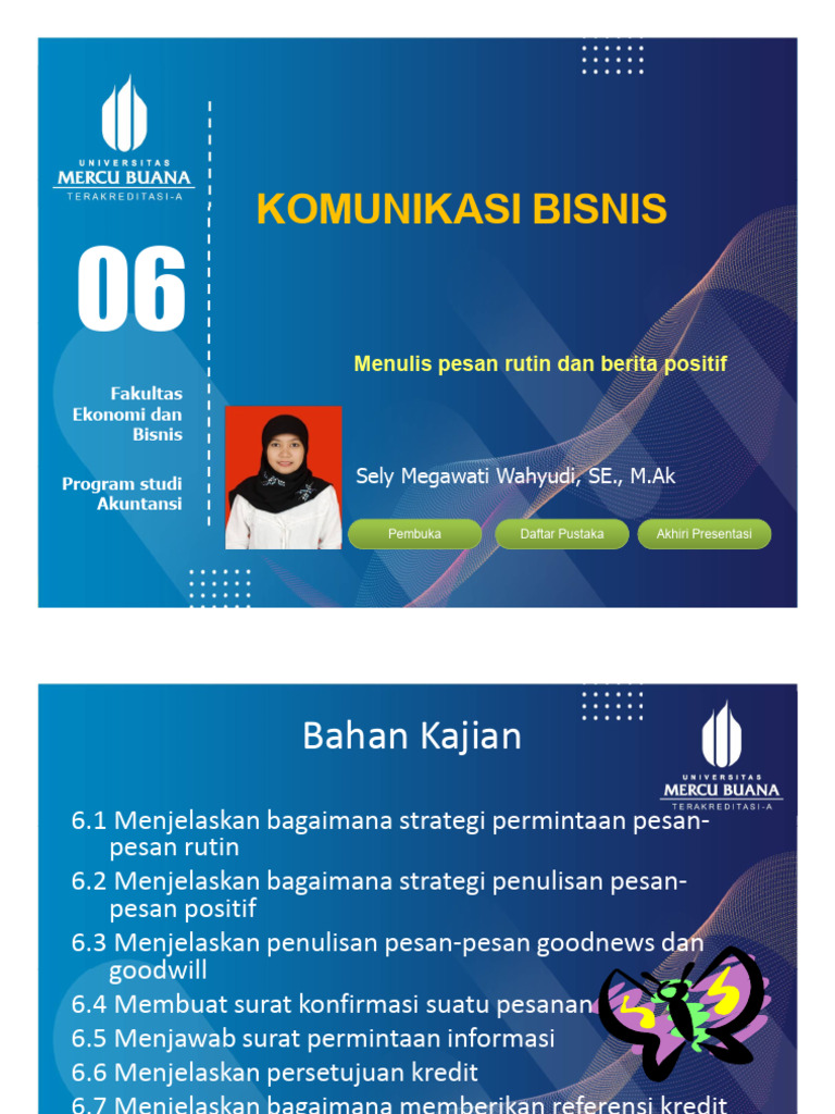 Strategi Komunikasi Bisnis Sely Megawati | PDF