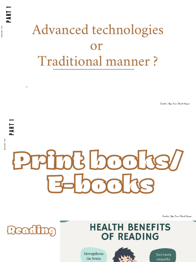 Topic E-Books or Print Books-3 | PDF | Communication | Human Communication