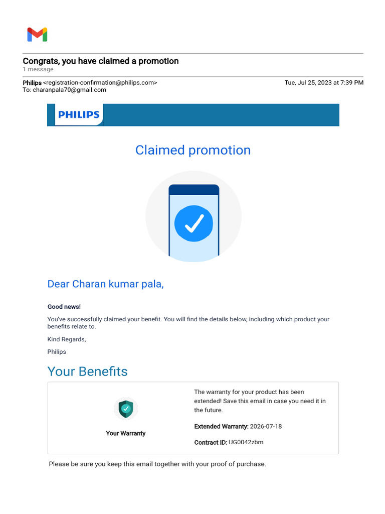 Philips Trimmer Warranty Claimed A Promotion | PDF