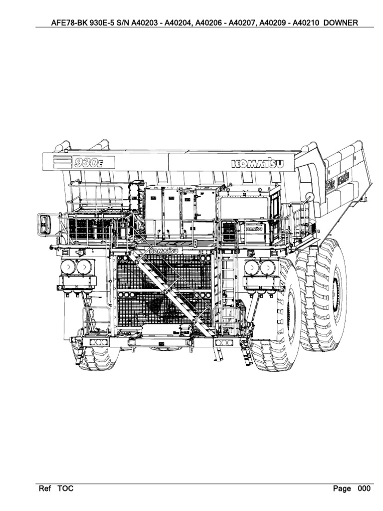 Komatsu 930E-5 Parts Manual Overview | PDF | Washer (Hardware) | Radiator