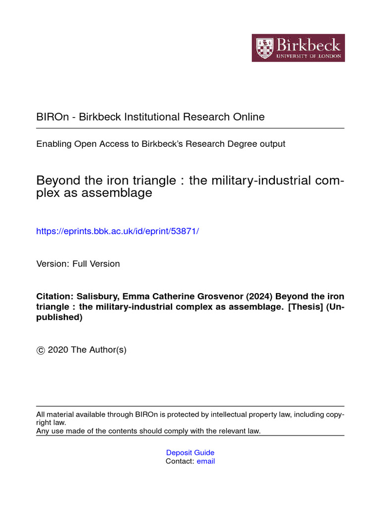 Emma Salisbury - Beyond The Iron Triangle | PDF | Military | Dwight D ...