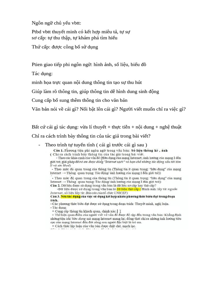 Ngôn Ngữ Chủ Yếu Vbtt | PDF