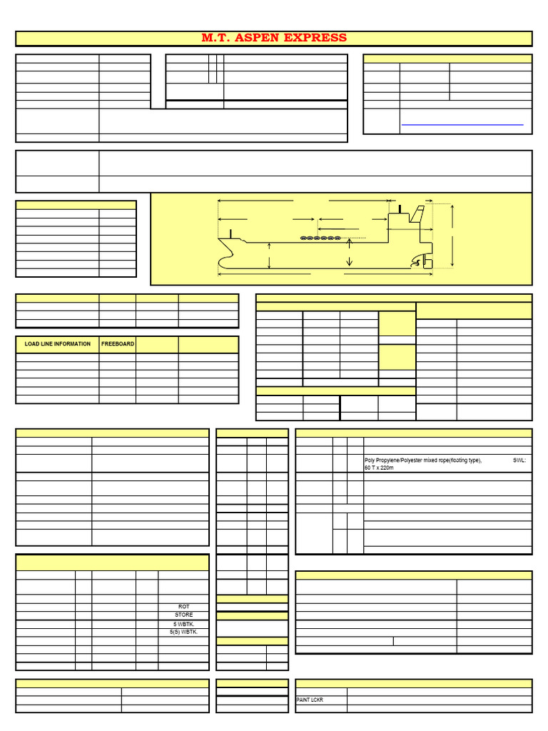 Aspen Express Cargo Ship Details | PDF | Shipping | Ships