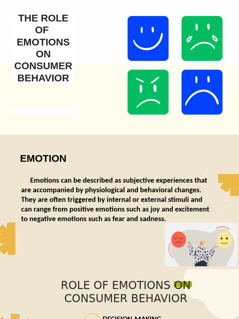 Role of Emotion On Consumer Behavior | PDF