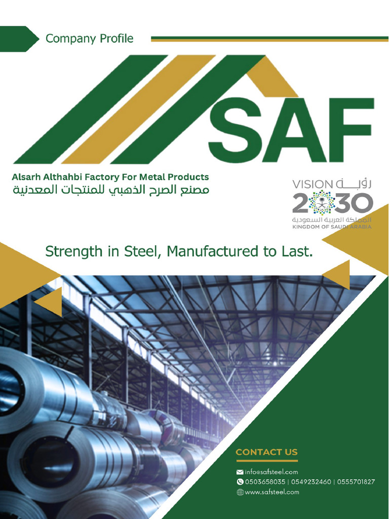 SAF Company Profile 2025 | PDF | Strength Of Materials | Composite Material