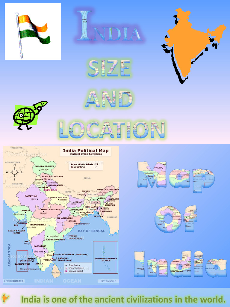 India Size and Location PPT.X | PDF