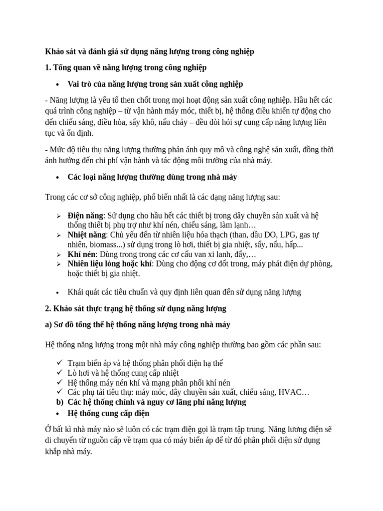 Bcao Năng Lư NG | PDF