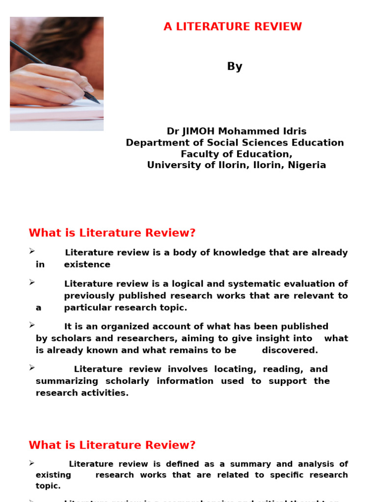 A Literature Review | PDF | Literature Review | Systematic Review