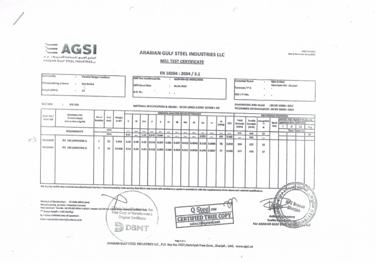 MTC - 100 X 500 Ipc | PDF