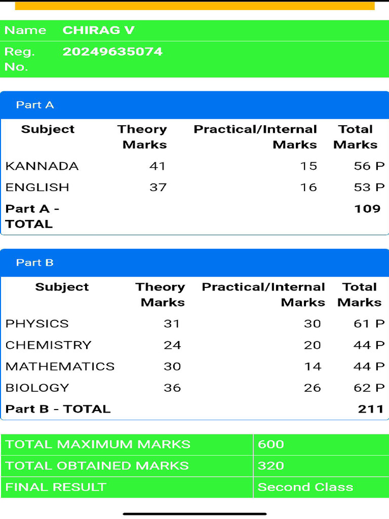 Marks Card Pu | PDF