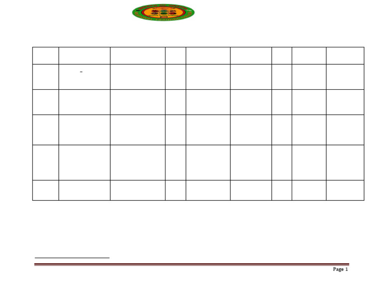 Boh Vtc Master Time Table- Term One-two 2025 (1) | PDF