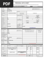 Personal Data Sheet CS Form No. 212 Revised 2017 | PDF | Justice ...