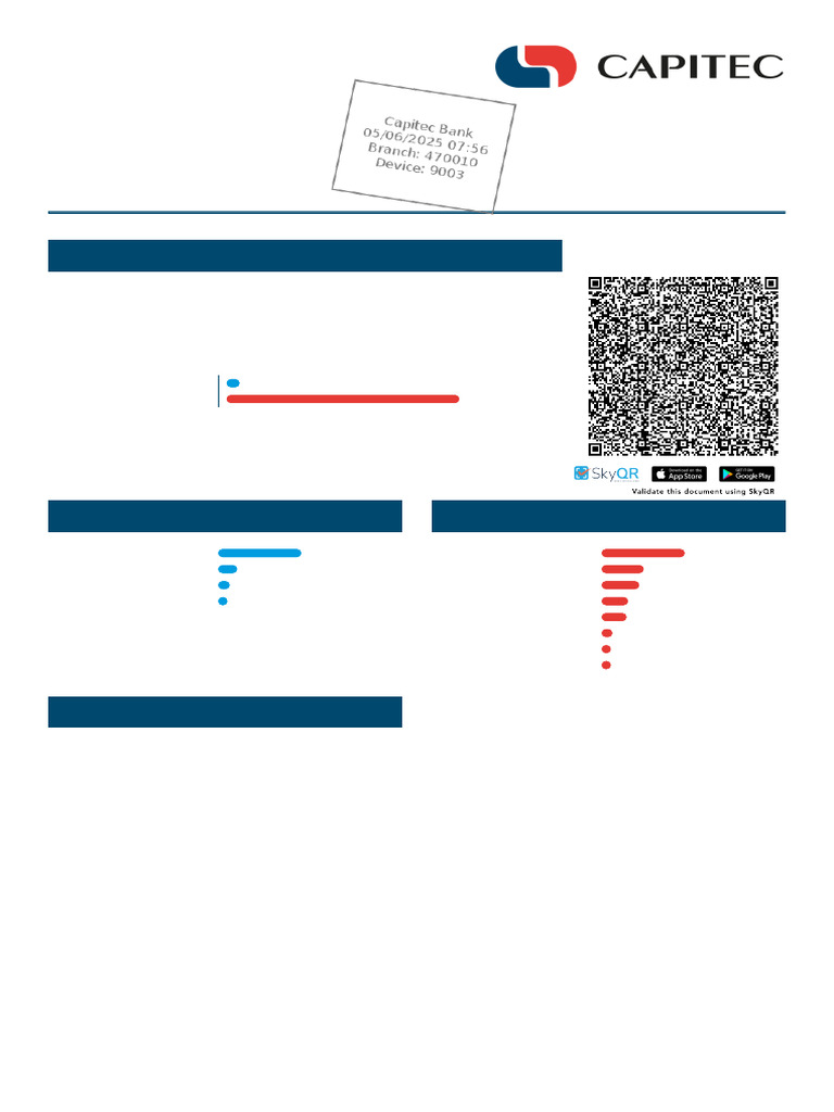 Capitec Bank Account Statement Summary | PDF | Prepaid Mobile Phone ...