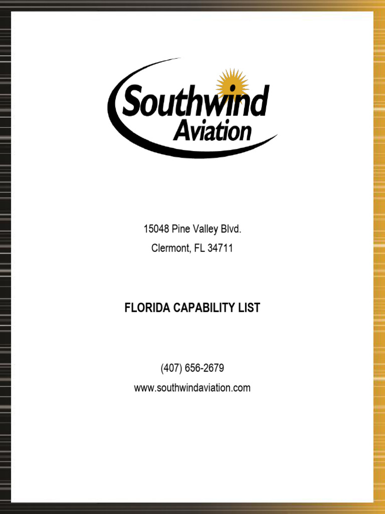 Capability List Florida | PDF | Companies | Aerospace