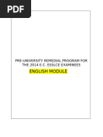 English Remedial Module | PDF | Verb | Question