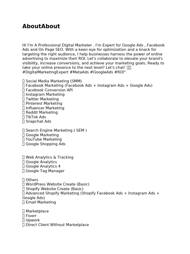 My Info | PDF