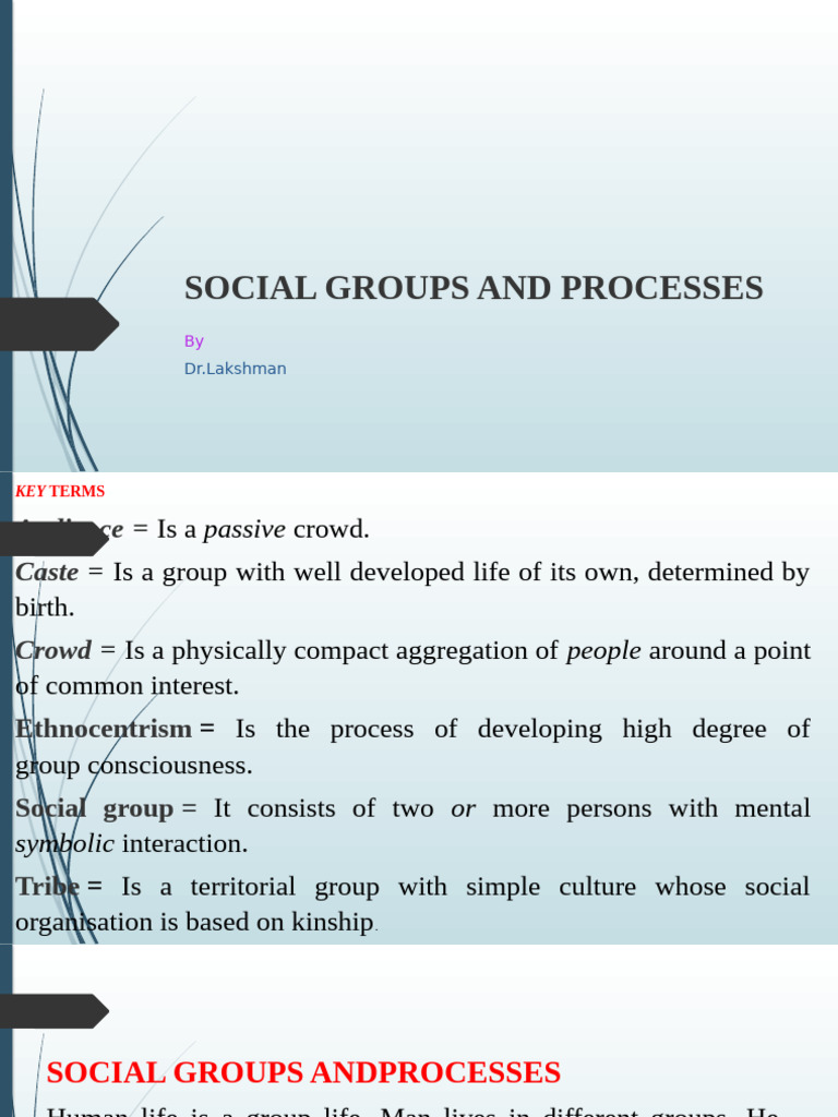 Social Groups and Processes | PDF | Tribe | Kinship