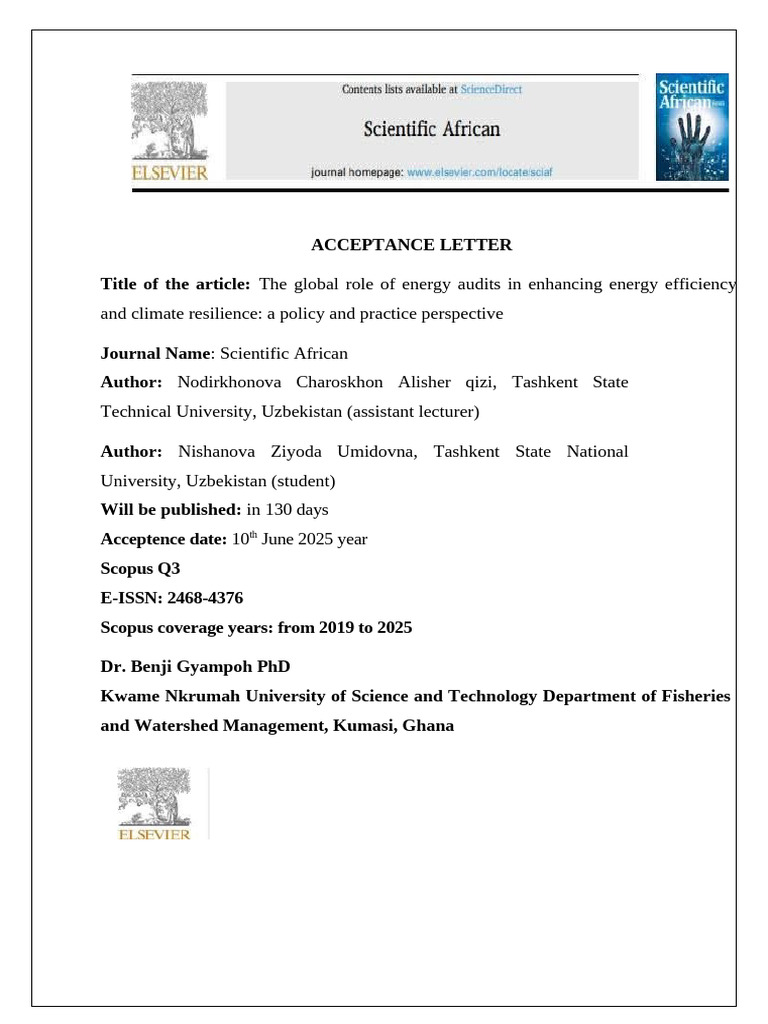 Acceptance Latter | PDF