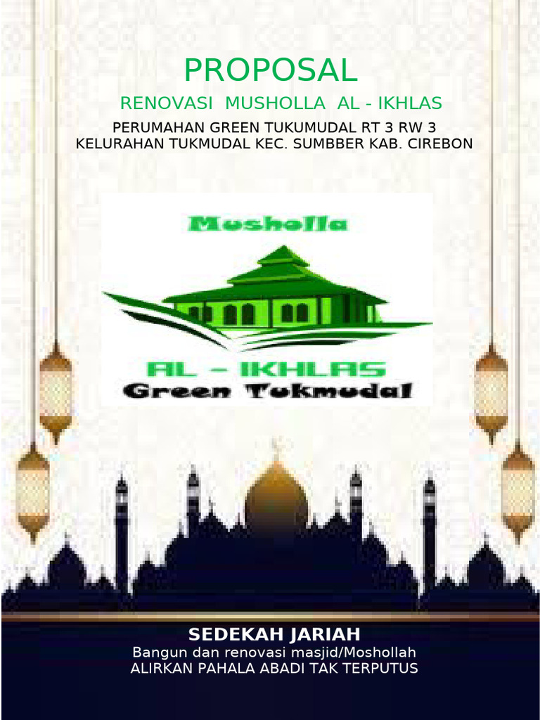 Proposal-Renovasi Musholla Al Ikhlas Rev | PDF