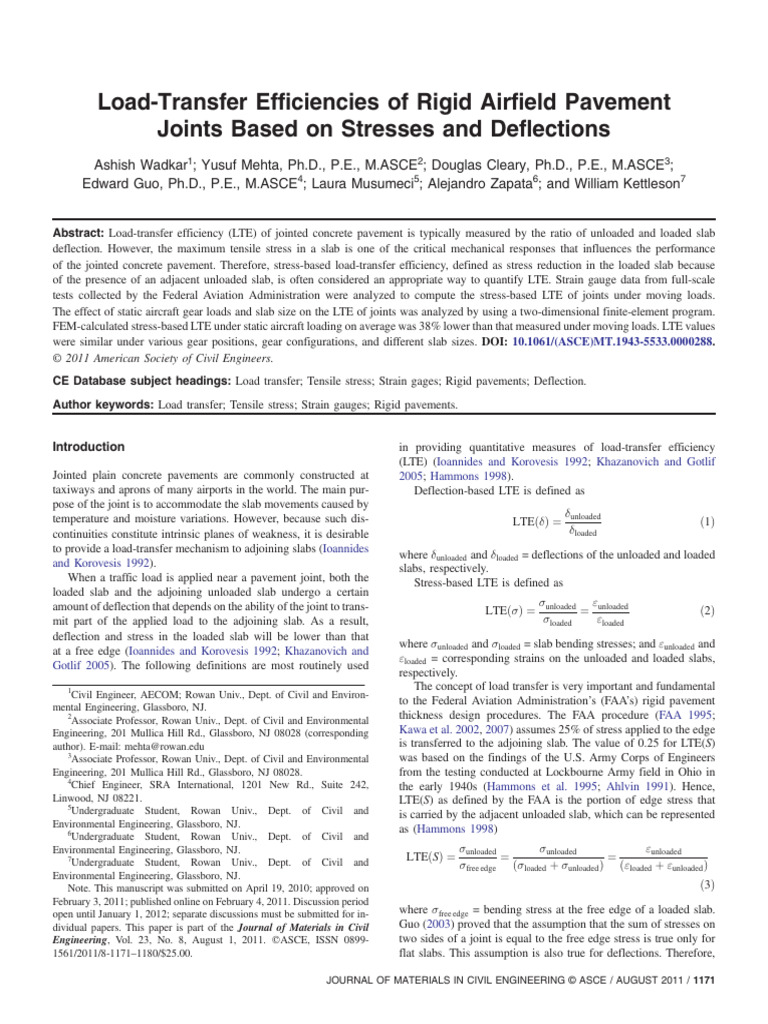 Load Transfer Efficienccy | PDF | Beam (Structure) | Bending