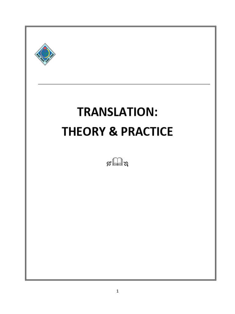 Translation Theory & Practice 2024 | PDF | Language Interpretation ...