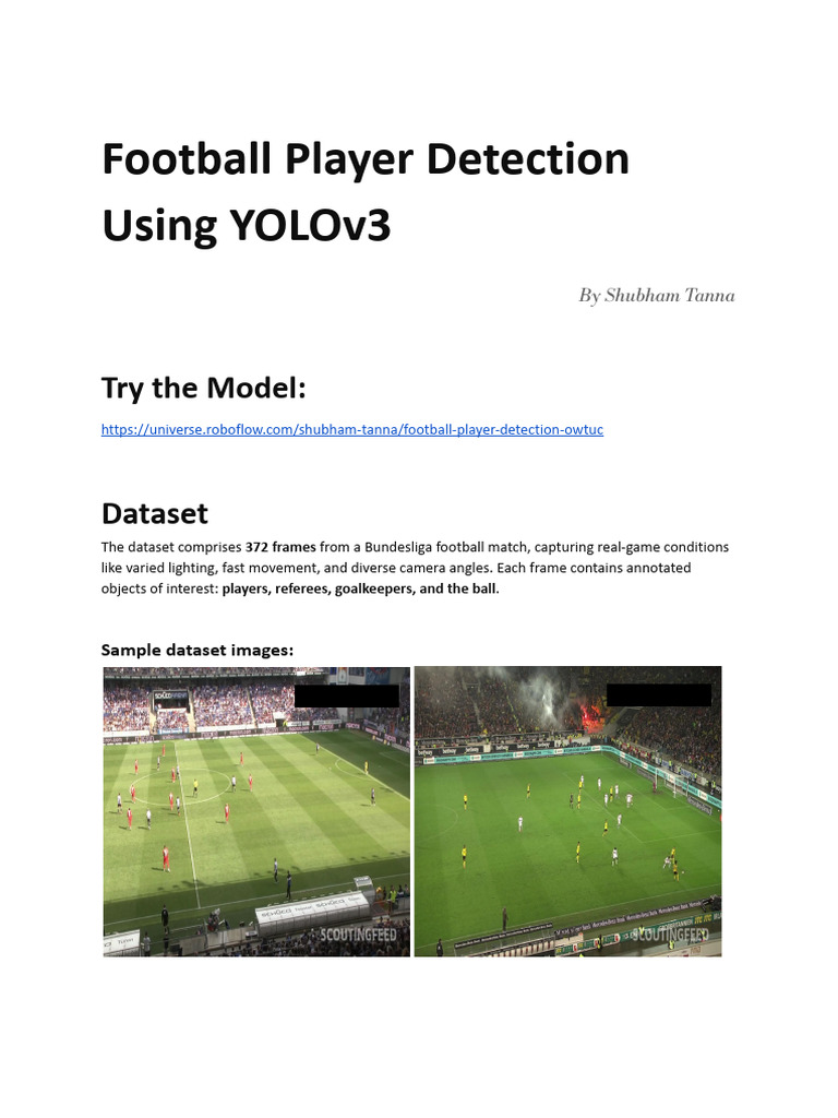 Football Player Detection Using YOLOv3 | PDF | Accuracy And Precision ...