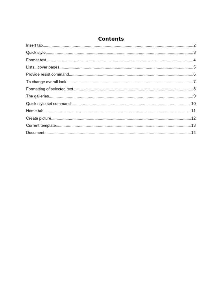 Table of Content 2 | PDF | Page Layout | Document