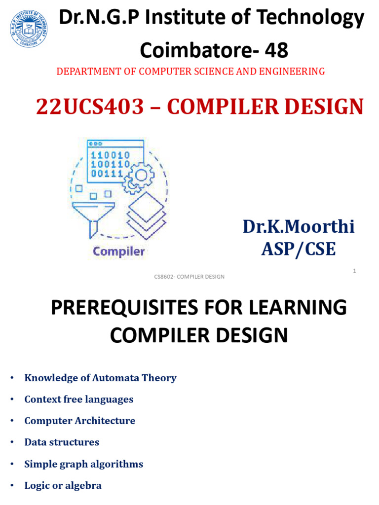 UNIT I-Introduction To Compiler | PDF | Compiler | Parsing