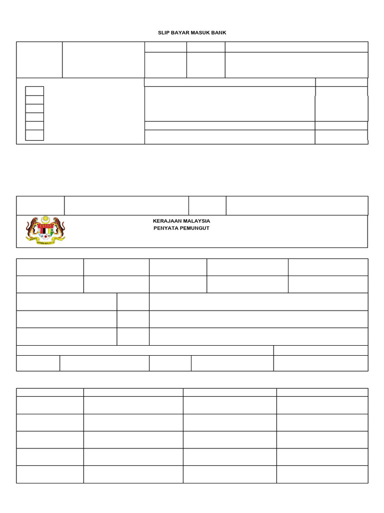 Slip Bayar Masuk Bank | PDF