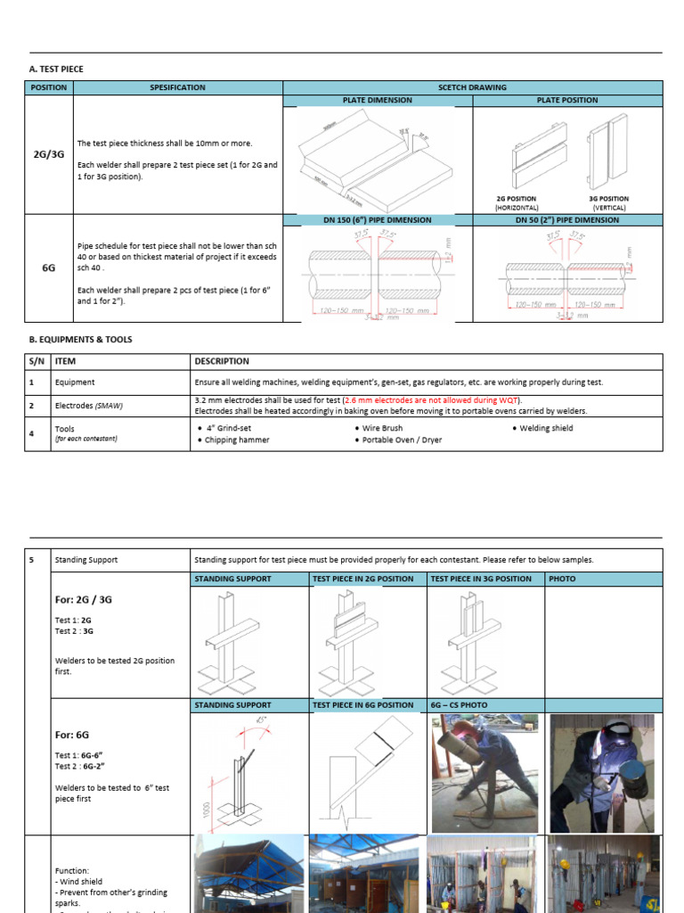 Annexure - 16 - QC-FRM-GEN-B1 (R.4A) - WQT Request Package (Section1-4) | PDF | Welding ...
