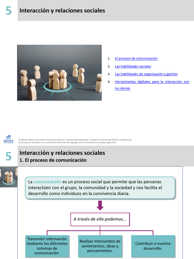 4eso - Fopp - U05 Interaccion y Relaciones Sociales | PDF ...