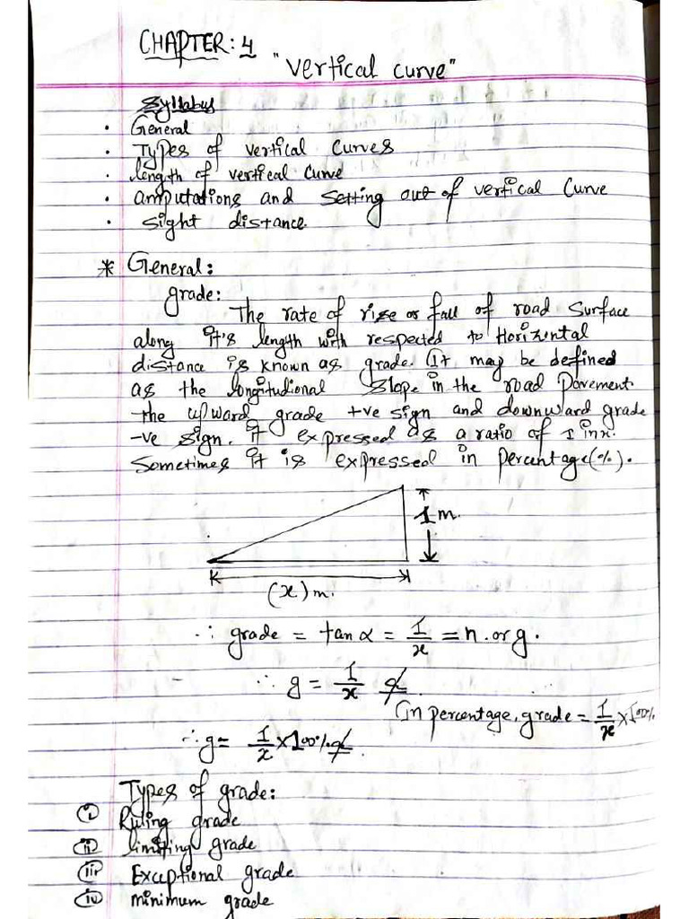 Survey III Vertical Curve | PDF