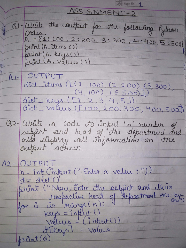 Python Assignment - 2 | PDF
