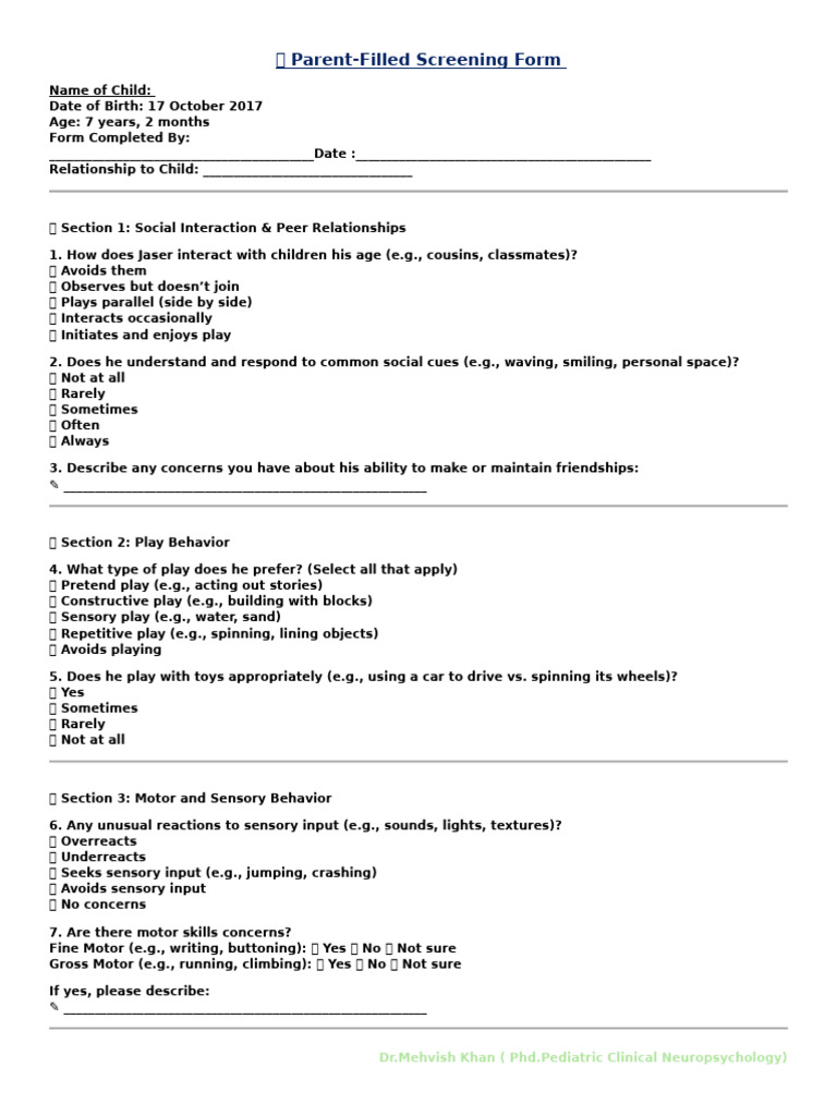 Behaviour Screening | PDF | Behavioural Sciences | Neuroscience