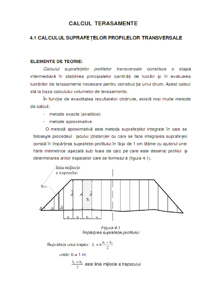 LP Calcul Terasamente | PDF