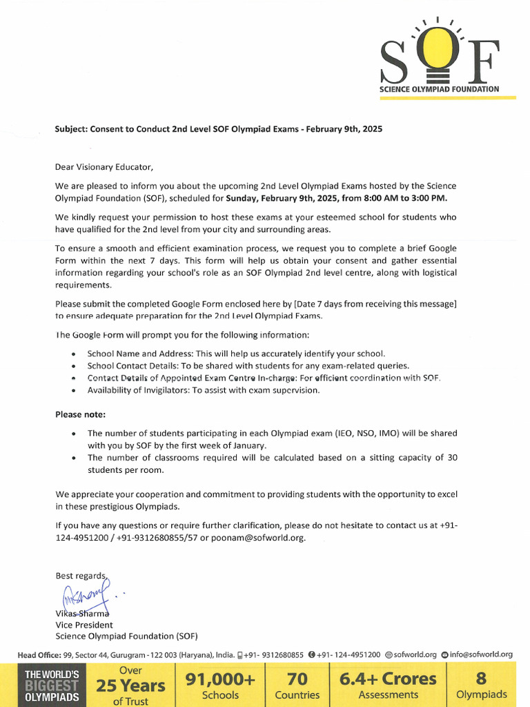 2nd Level Letter - 2024-25 | PDF