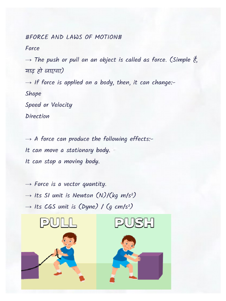 Physics Class 9 CH 2 | PDF