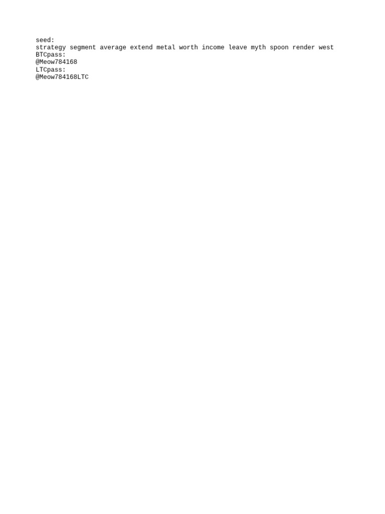 Seed Strategy Segment | PDF