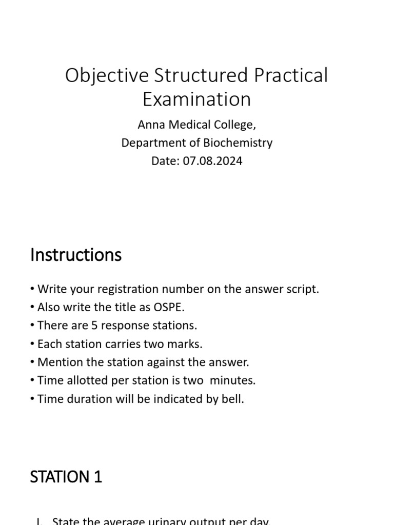 OSPE Day 1 | PDF