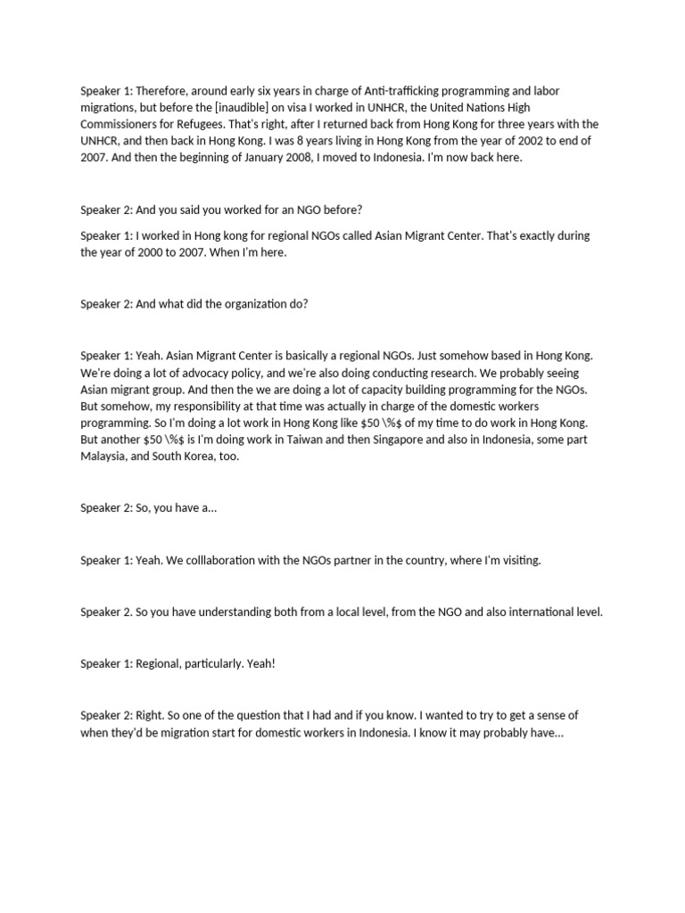 Transcription Staff Test Answer | PDF