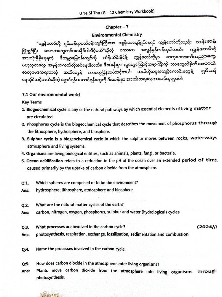 Chapter 7 Green Environment | PDF