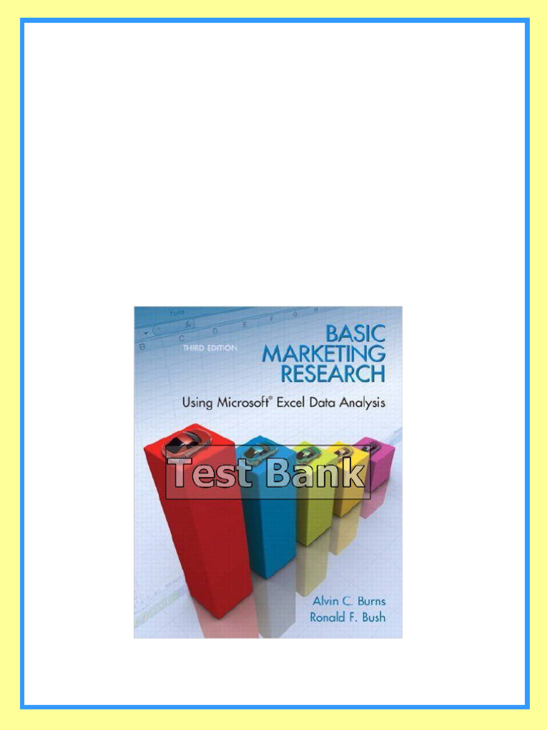 Basic Marketing Research Using Microsoft Excel Data Analysis 3rd 