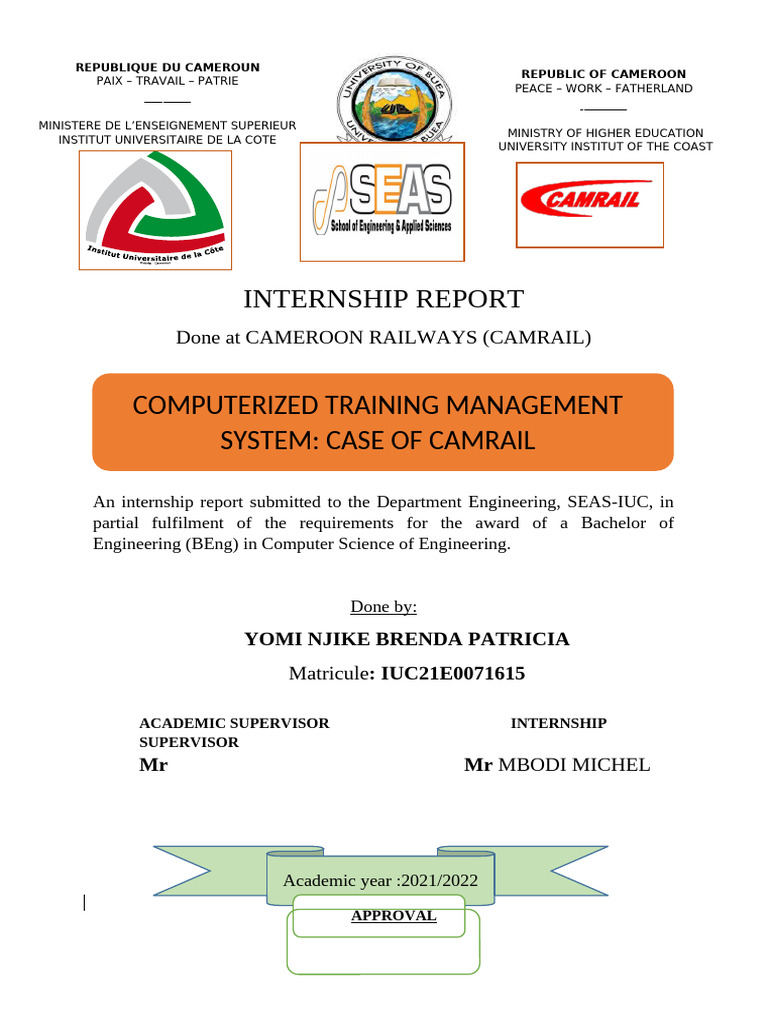 Yomi Njike Brenda Report | PDF | Computer Network | Concession (Contract)