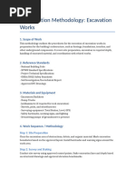 Manual Excavation Work Method Guide | PDF | Surveying