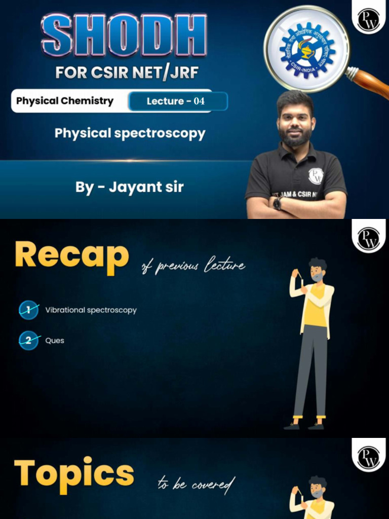 Physical Spectroscopy 04 - Class Notes | PDF