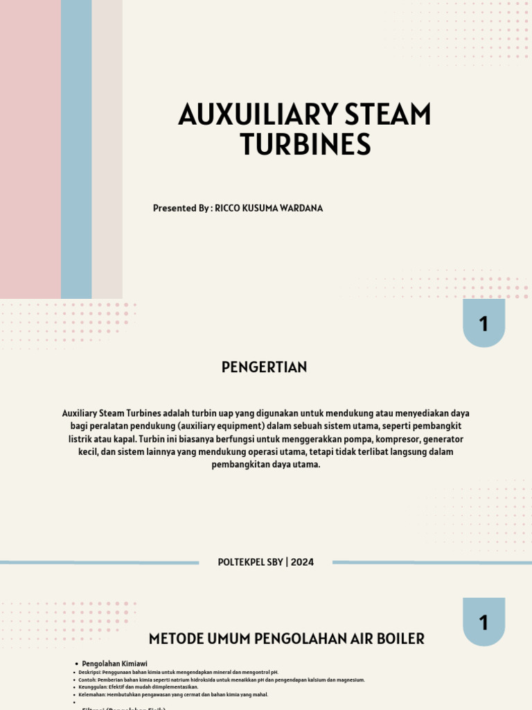 11 - Auxuiliary Steam Turbines | PDF