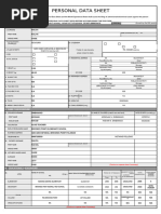 CS Form No. 212 Revised 2017 Personal Data Sheet | PDF | Government
