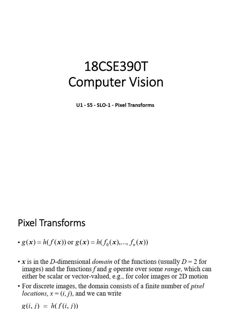 18cse390t U1 s5 Slo1 Content | PDF