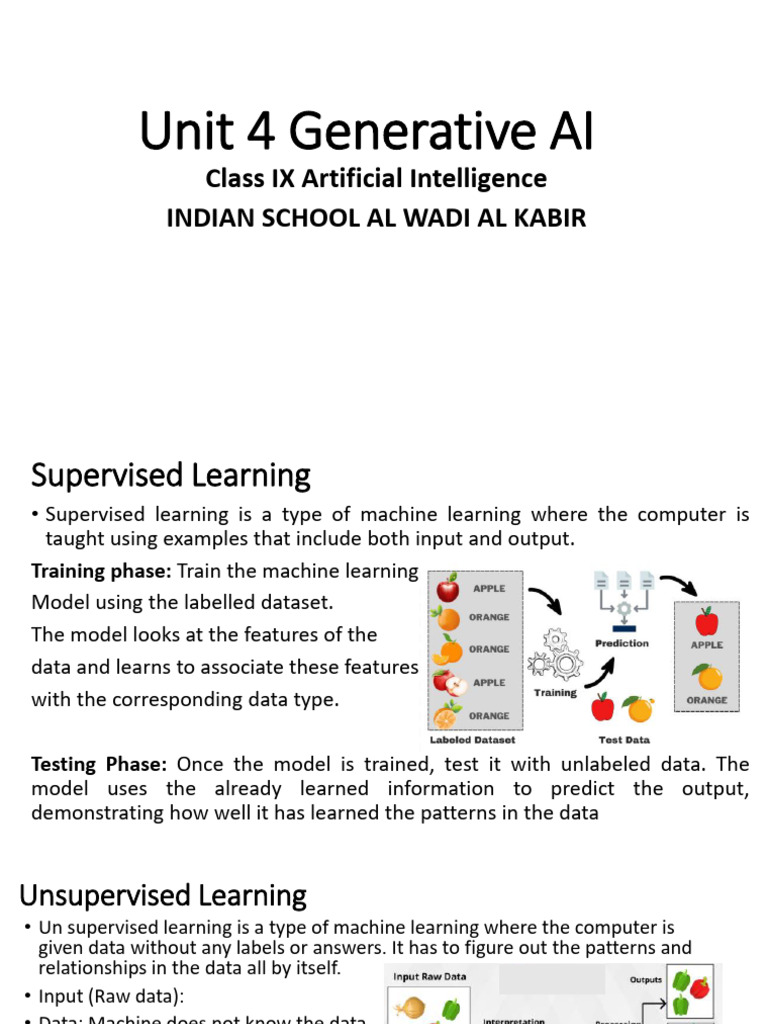 9199751-Class Ix Ai - Part B - Unit 4 Generative Ai | PDF | Artificial Intelligence ...