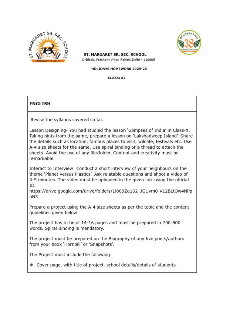 Xi Holiday Homework 2025 26 | PDF | Utility